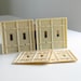 Vintage Bakelite Switch Plate Covers / Ivory Cream Art Deco Double ...