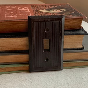 Vintage Brown Switch Plate Covers / Bakelite Art Deco Single - Etsy