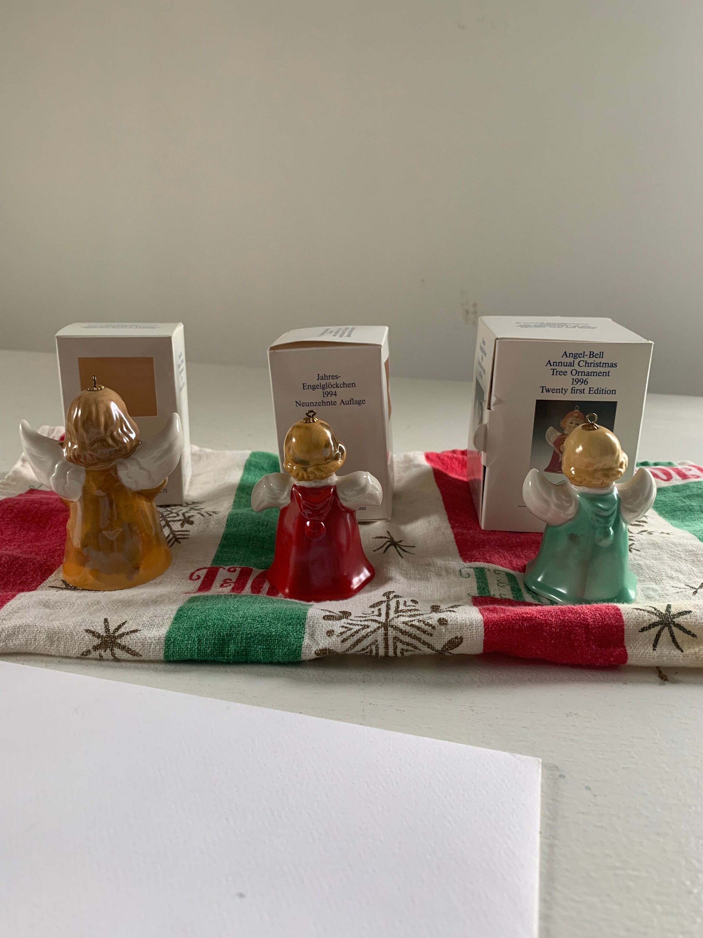 Vintage Goebel Christmas Angel Bell Ornaments 1990 1994 1996 - Etsy