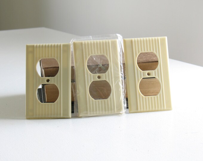 Vintage Bakelite Switch Plate Covers / Ivory Cream Art Deco - Etsy