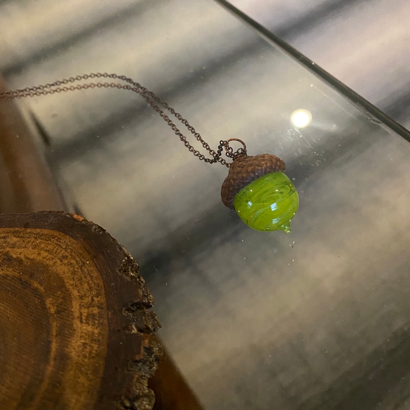Glass Acorn - Etsy