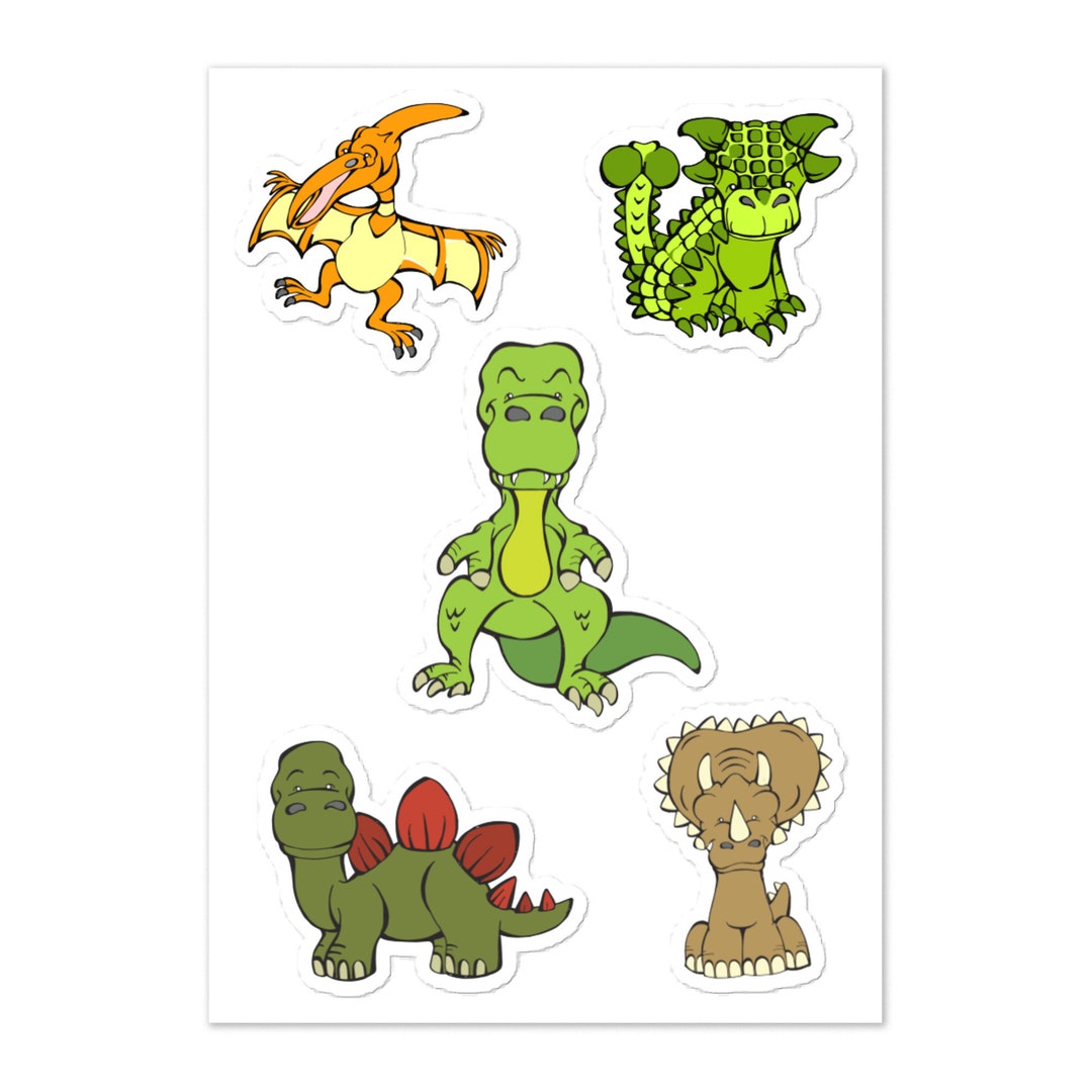Some Dinosaurs Sticker Sheet - Etsy