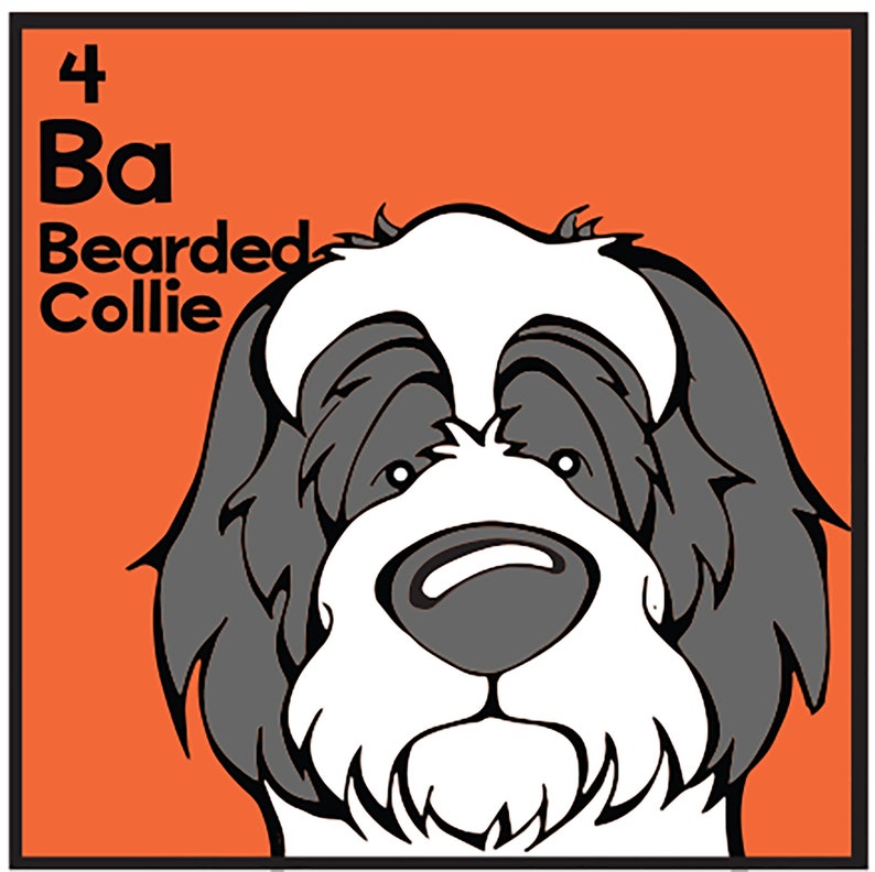 Periodic Table of Dogs Poster - Etsy