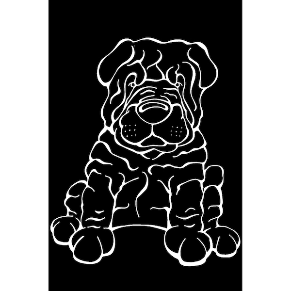 Sharpei Decal - Etsy