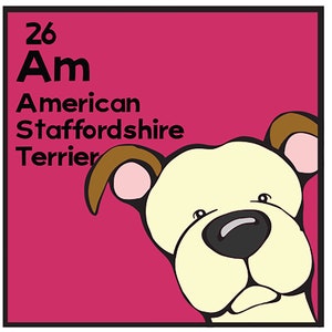 Periodic Table of Dogs Poster - Etsy