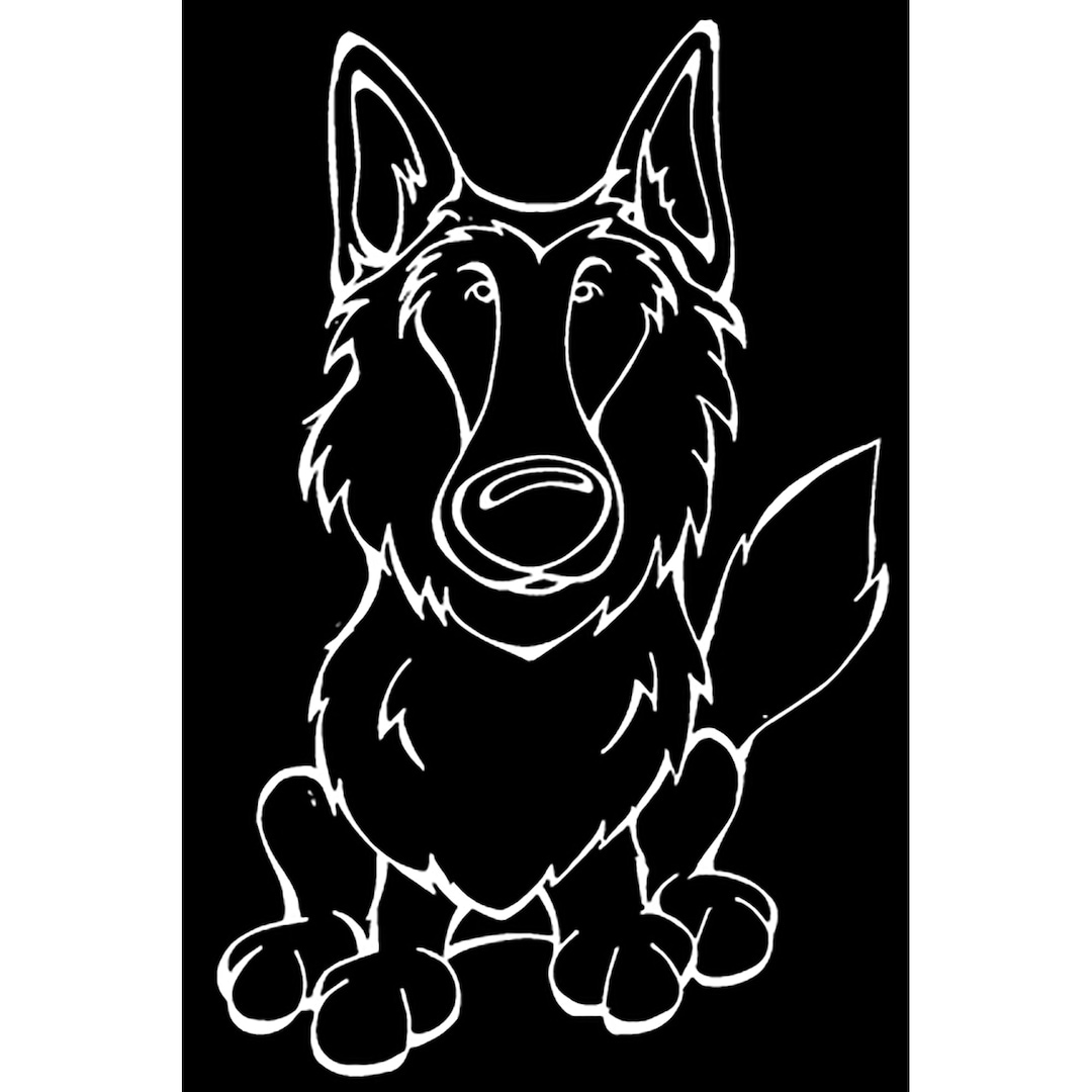 Belgian Sheepdog Decal Dog Window Sticker - Etsy