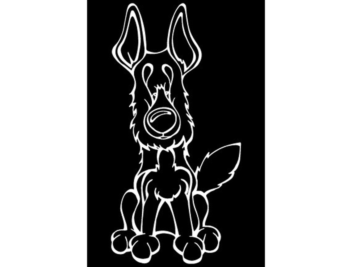 German Shepherd Decal Dog - Etsy