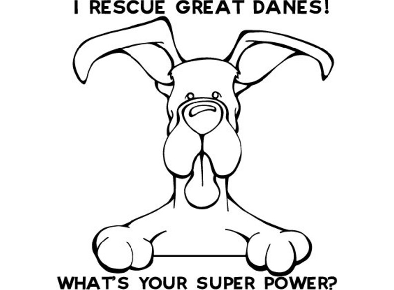 I Rescue Great Danes Decal Dog - Etsy