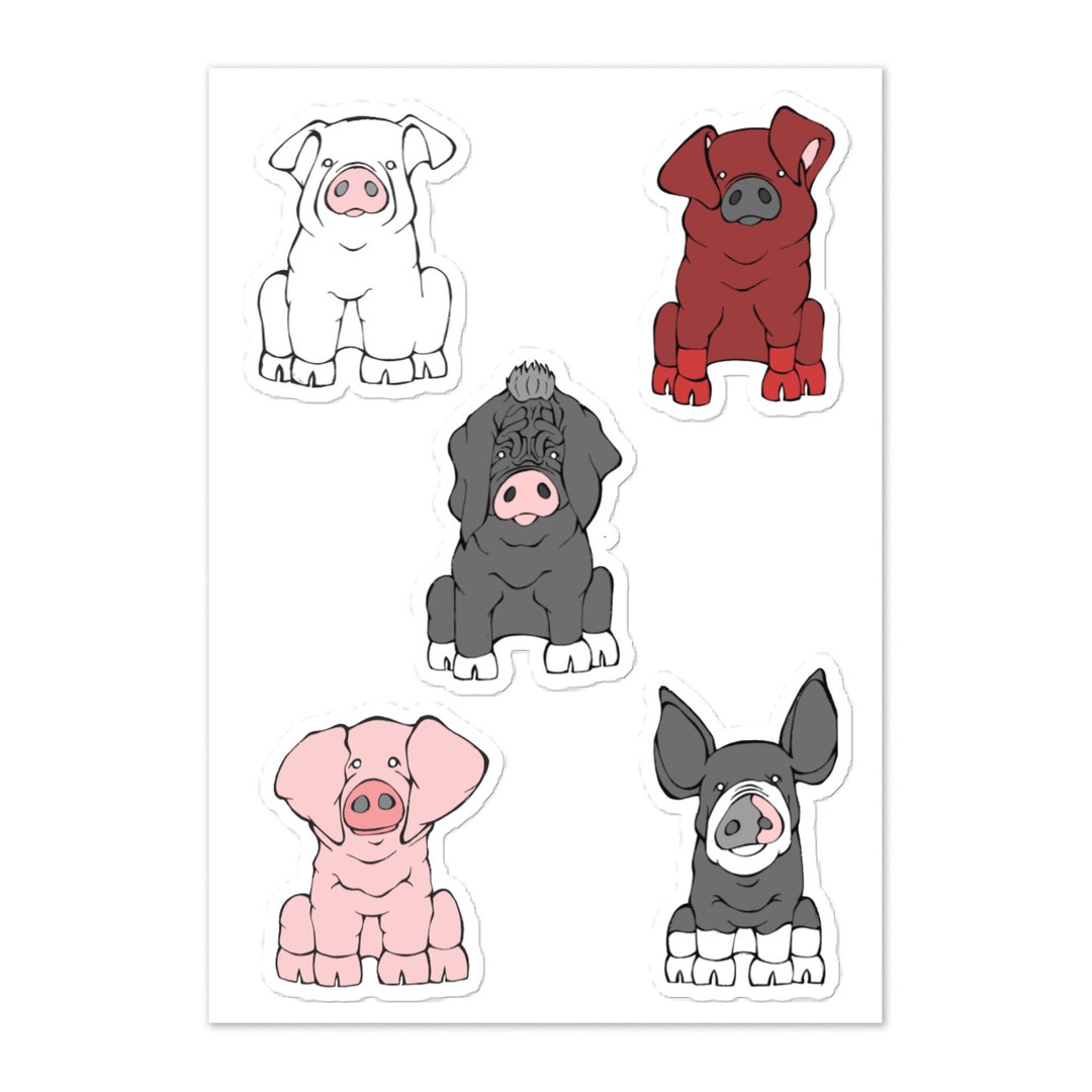 Some Pigs Sticker Sheet - Etsy