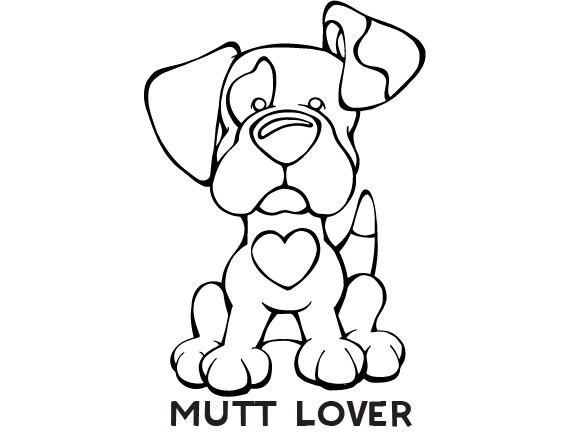 Mutt Lover Decal Dog - Etsy