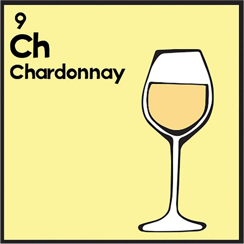 Periodic Table of Wine Poster - Etsy