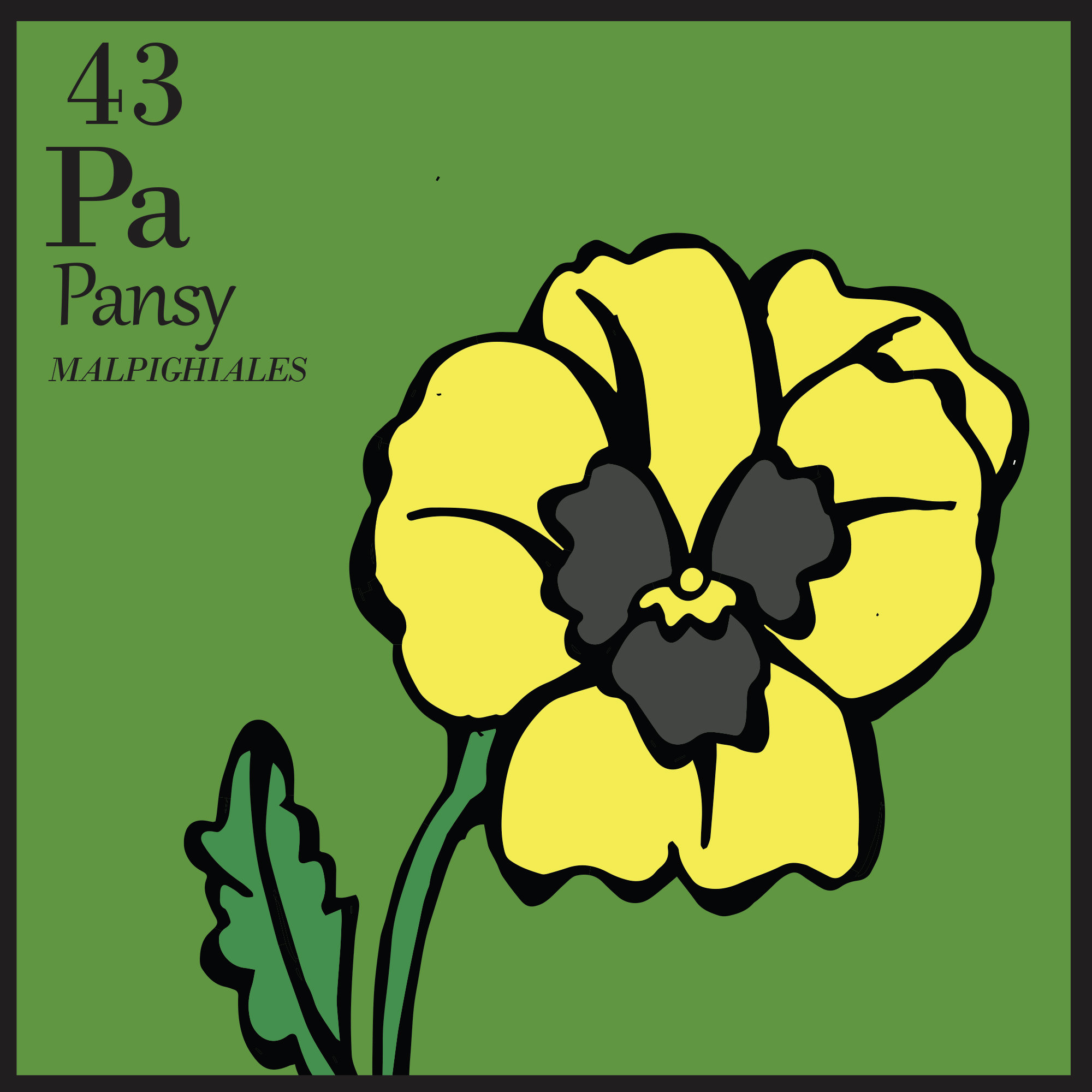 Periodic Table of Flowers Poster - Etsy