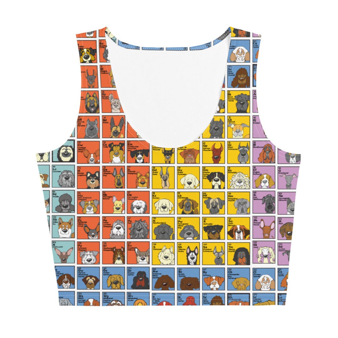 Periodic Table of Dogs Crop Top - Etsy