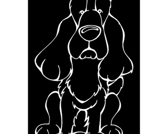 Cocker Spaniel on Board - Car Window Sticker - English Dog Sign Decal ...
