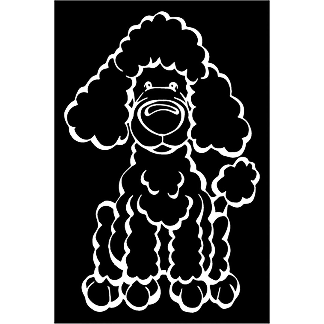 Toy Poodle Decal Dog Window Sticker - Etsy