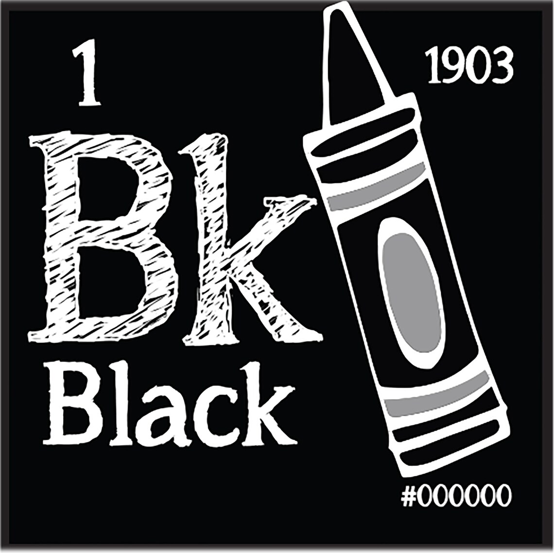 Periodic Table of Crayons Poster - Etsy