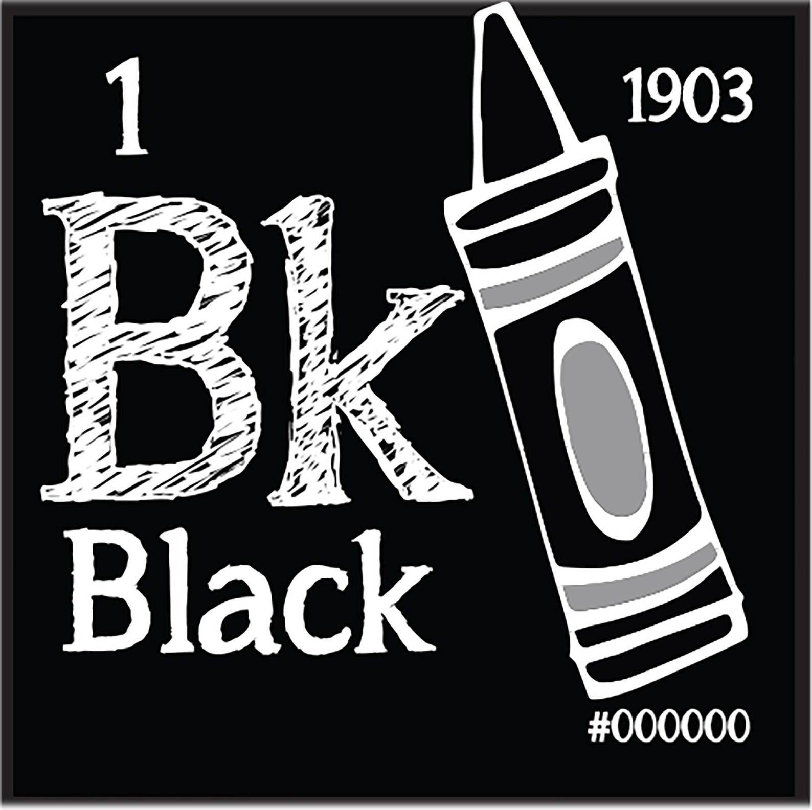 Periodic Table of Crayons Poster - Etsy