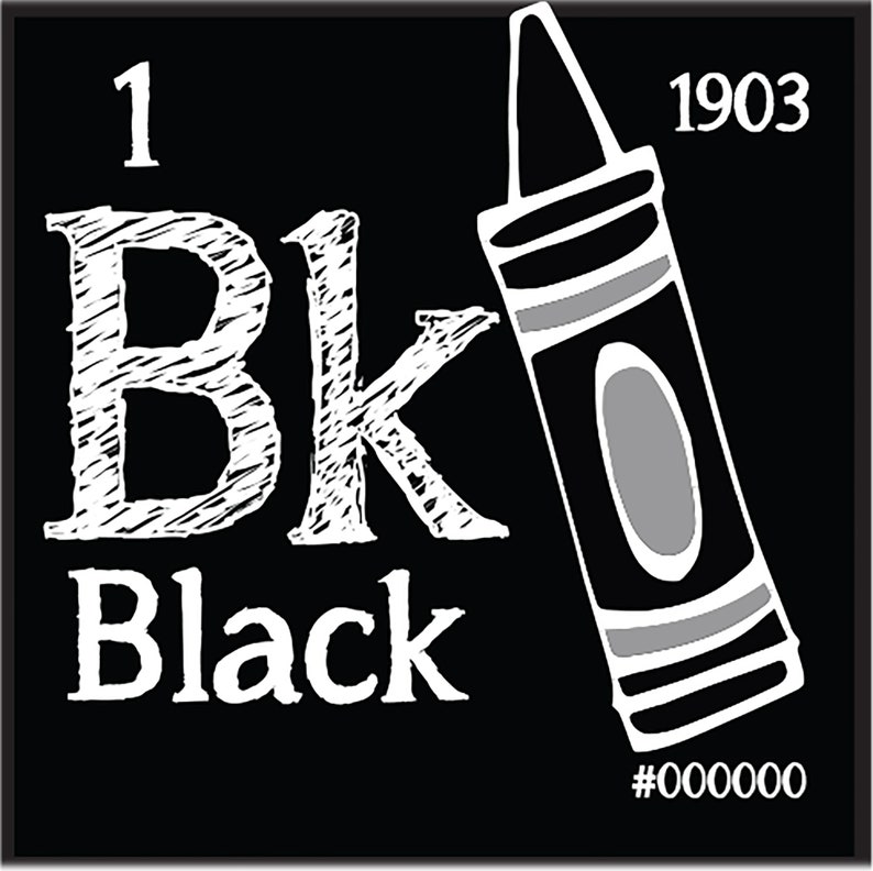 Periodic Table of Crayons Poster - Etsy