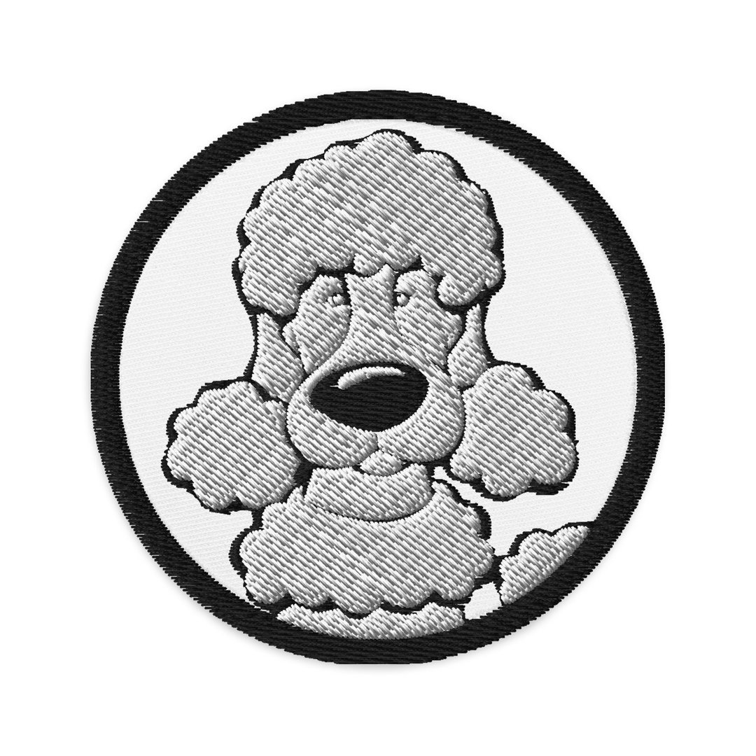 Poodle Embroidered Patches - Etsy