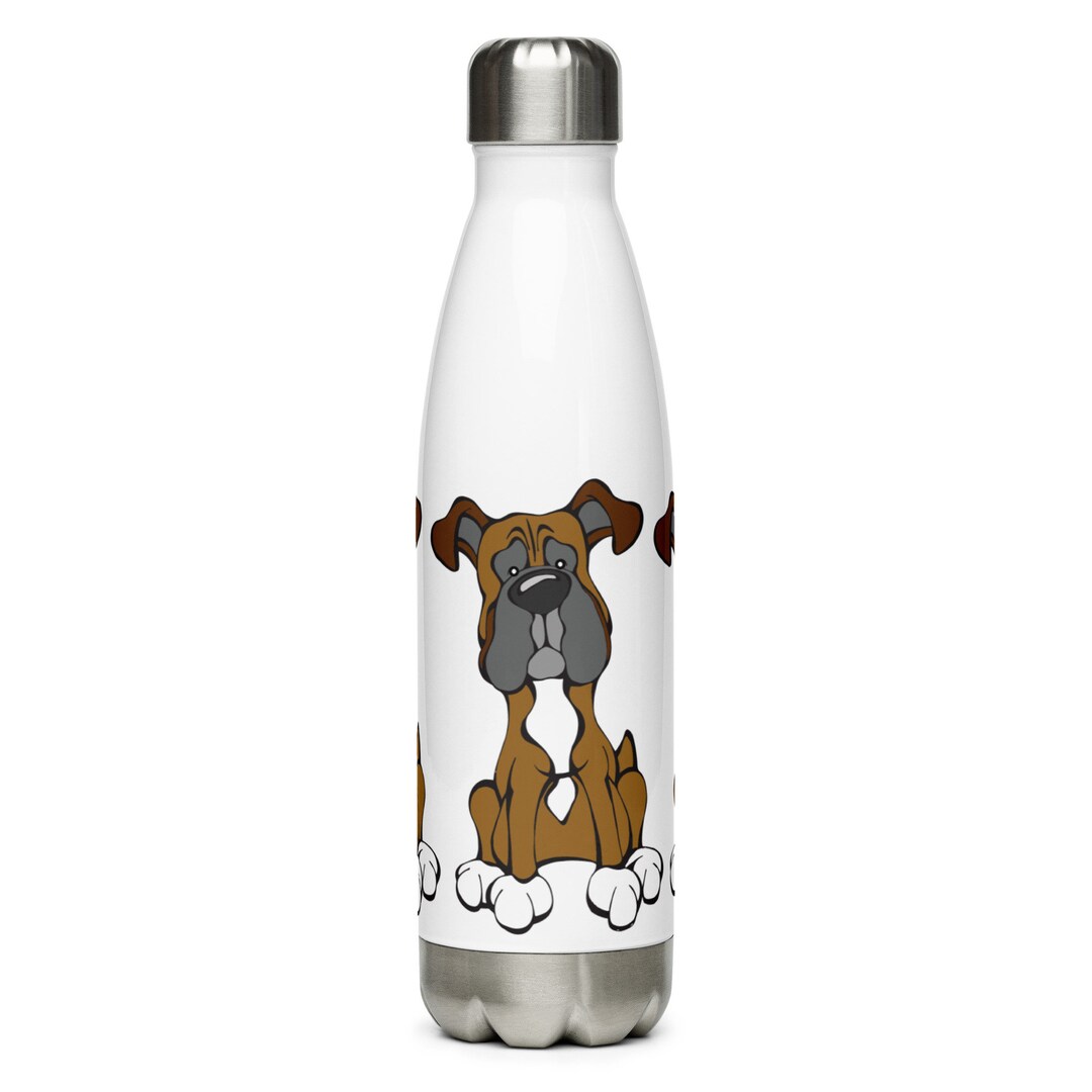 Boxer Stainless Steel Water Bottle - Etsy