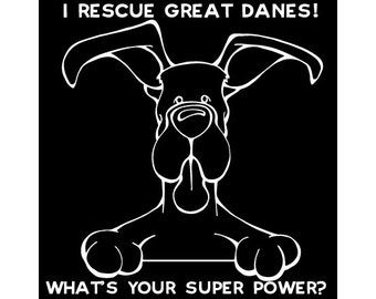 I Rescue Great Danes Decal Dog | Etsy