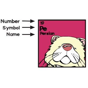 Periodic Table of Cats Poster - Etsy