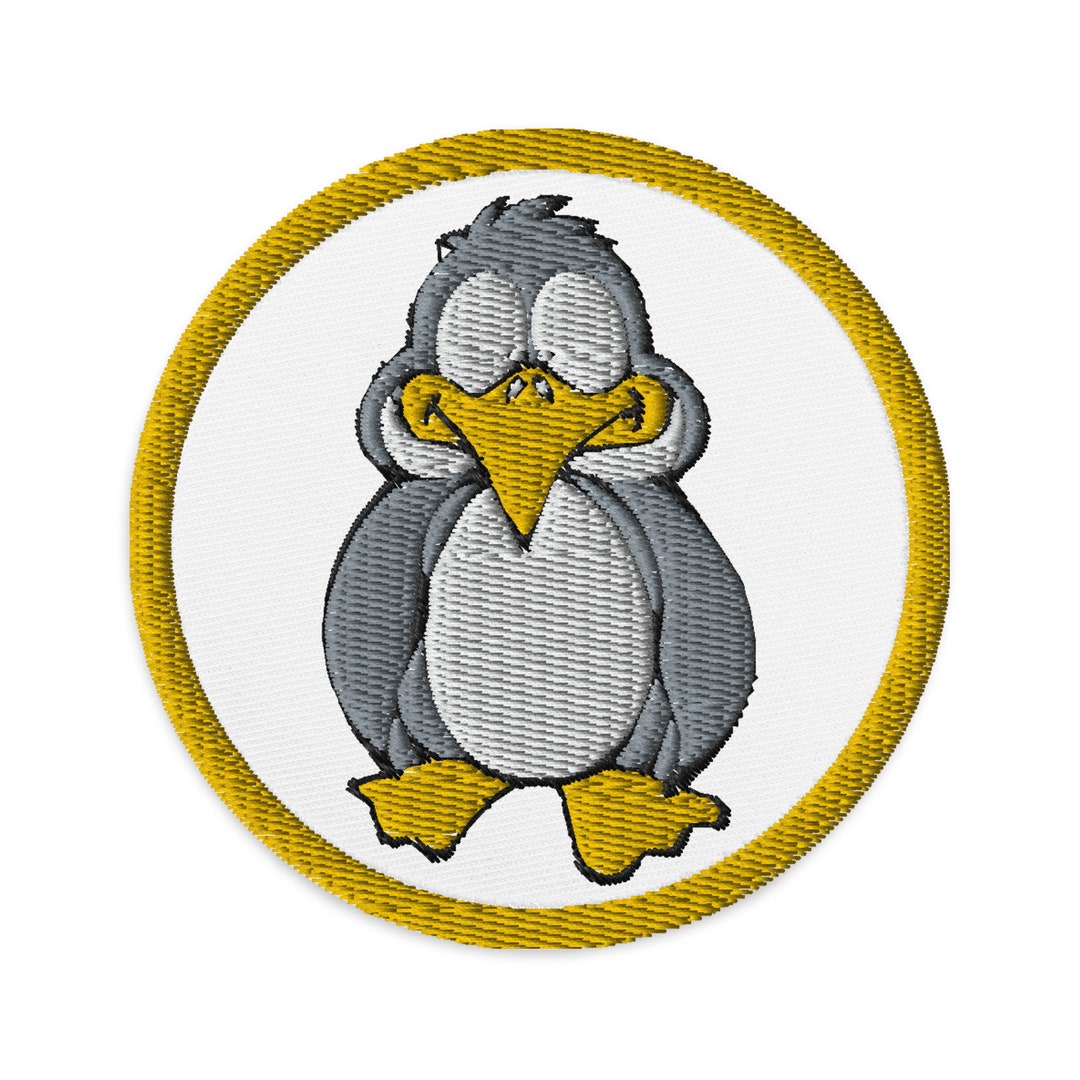 Penguin Embroidered Patches - Etsy