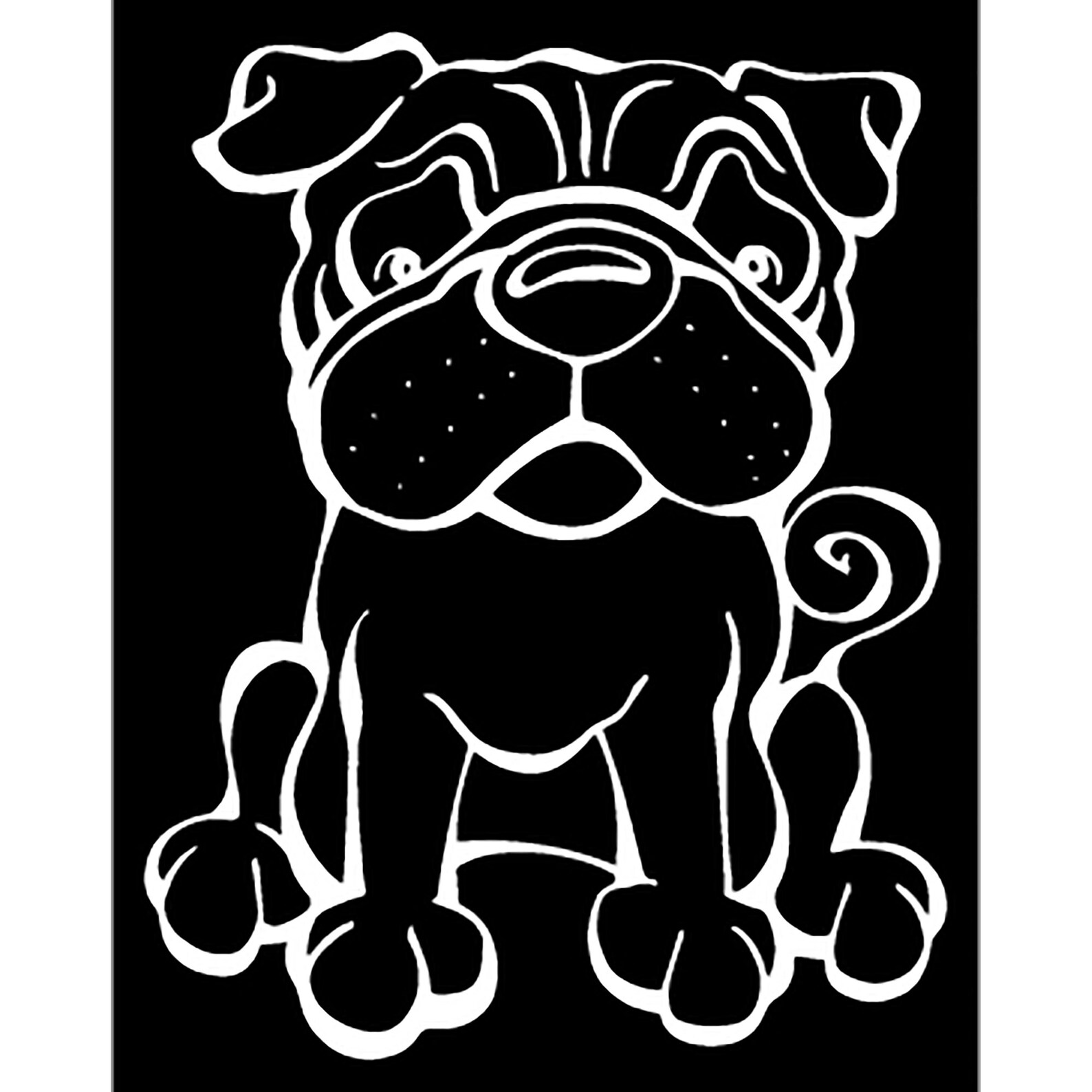 Pug Decal Dog - Etsy