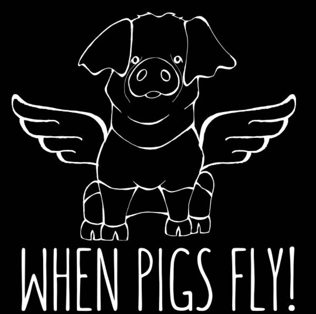 Hereford - When Pigs Fly Decal - Etsy