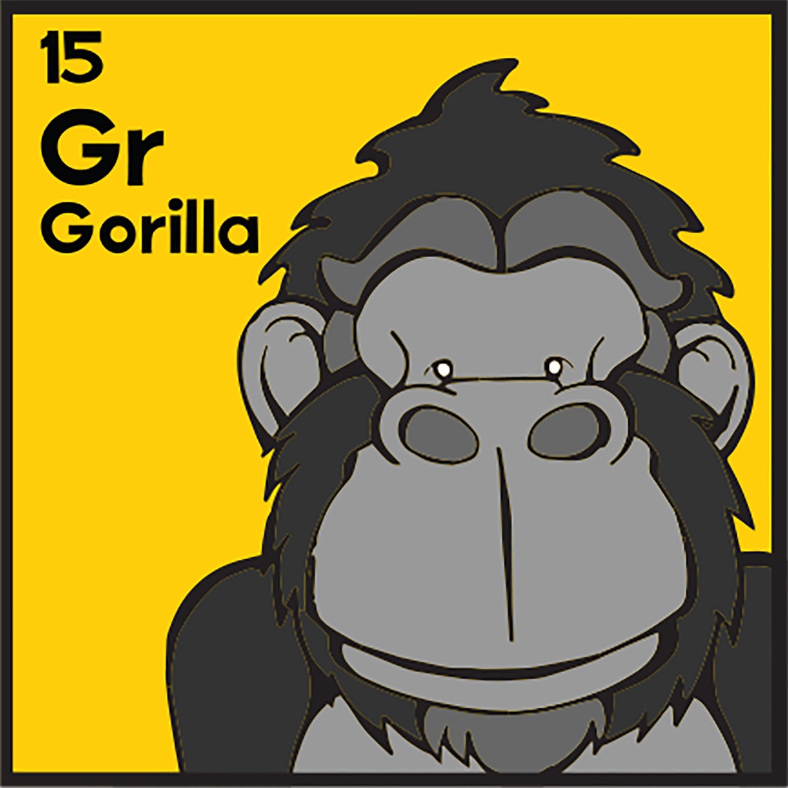 Periodic Table of Zoo Animals Poster - Etsy