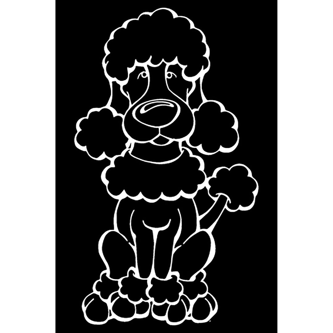 Poodle Decal Dog Window Sticker - Etsy