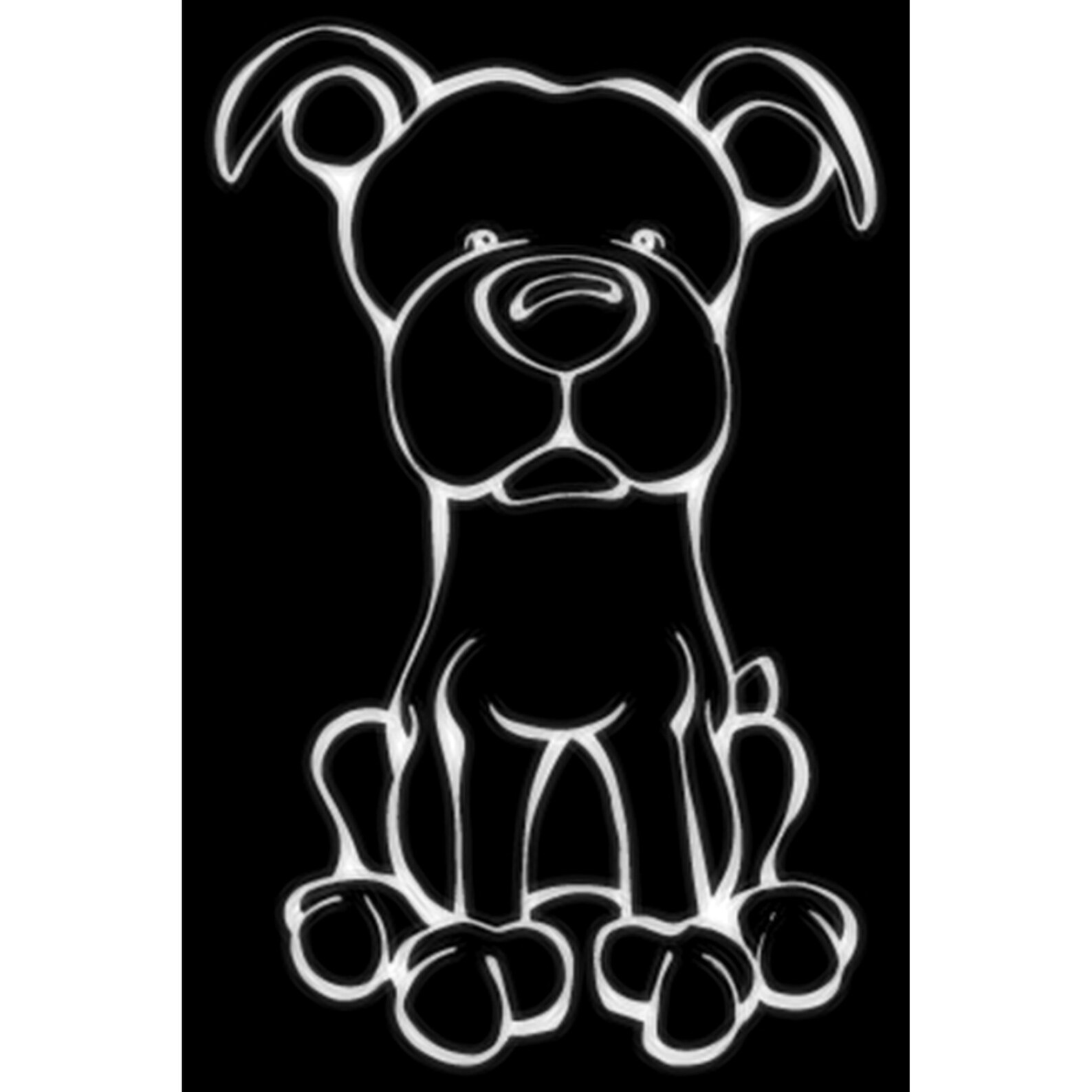 American Staffordshire Terrier Decal Dog Window Sticker - Etsy