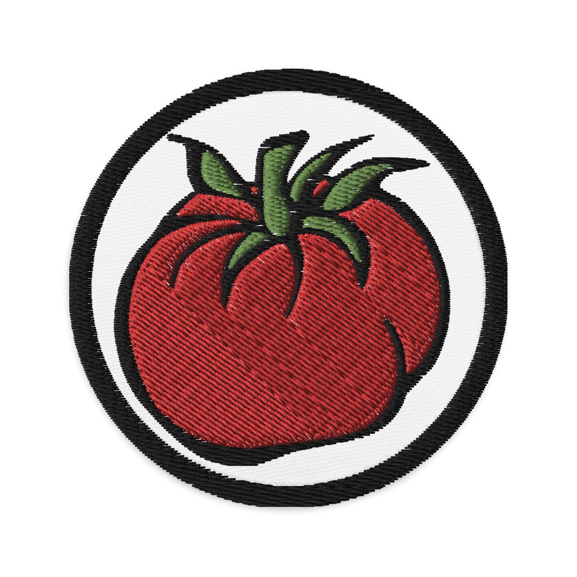 Tomato Embroidered Patches - Etsy