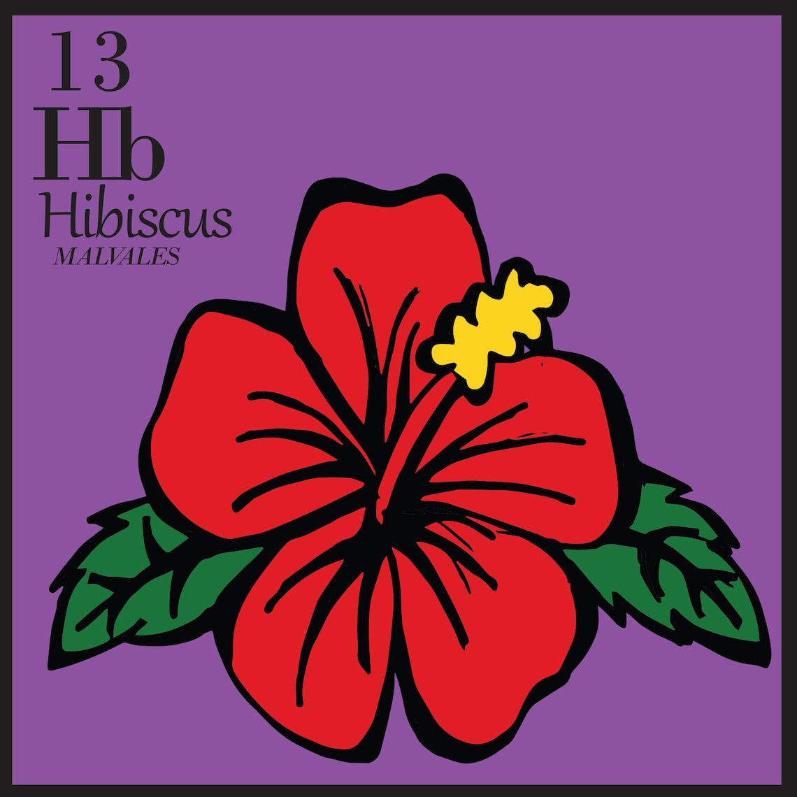 Periodic Table of Flowers Poster - Etsy