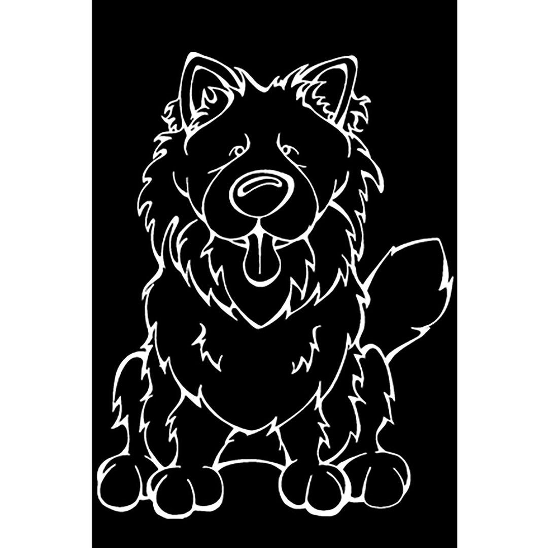 American Eskimo Dog Decal Dog - Etsy