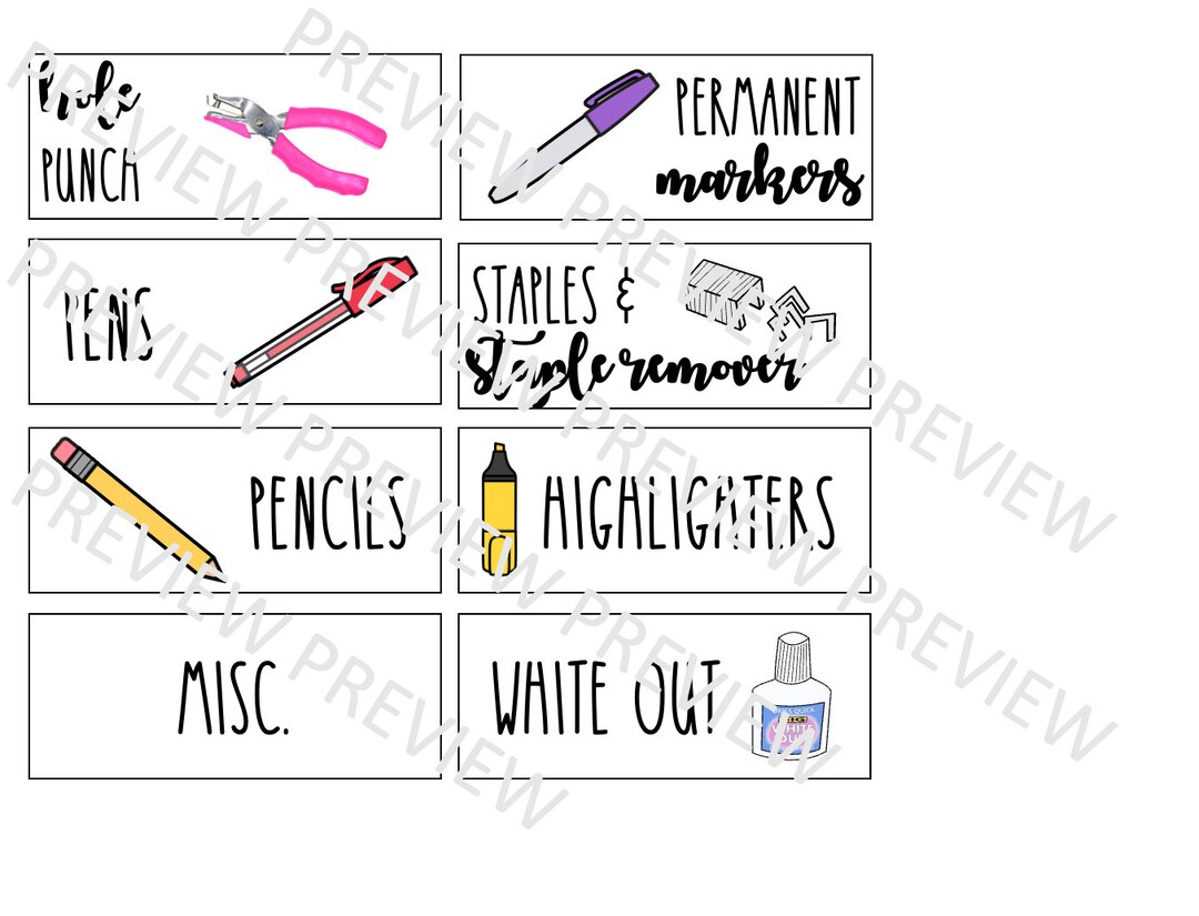 Teacher Toolbox Labels for Sysmax Drawer Organizer - Etsy