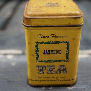 Jasmine Tea Tin / Coffee and Tea Bar / Vintage Tea Tin / - Etsy