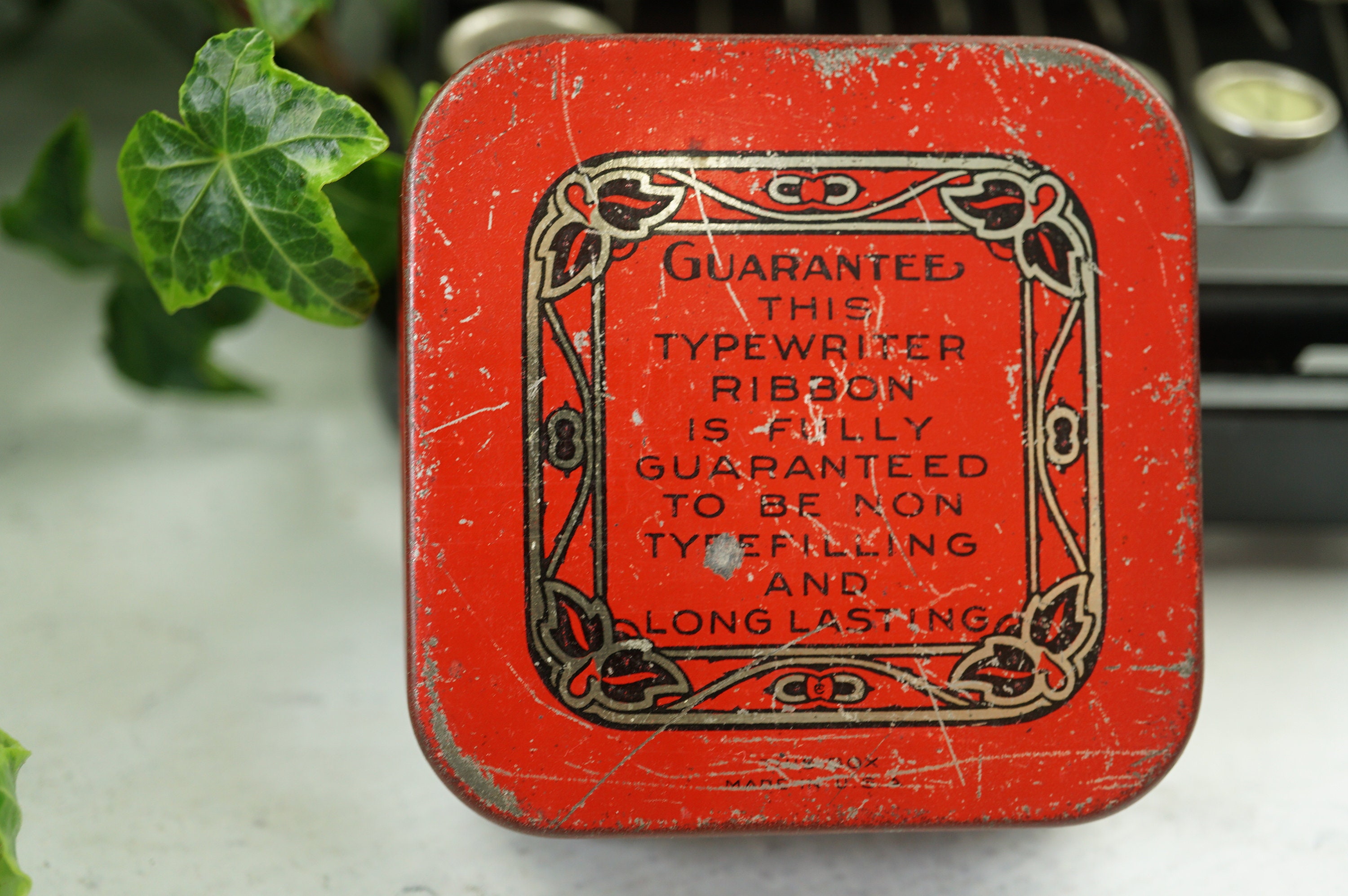 Typewriter Ribbon Tin Vintage / Travel Watercolor Palette / | Etsy