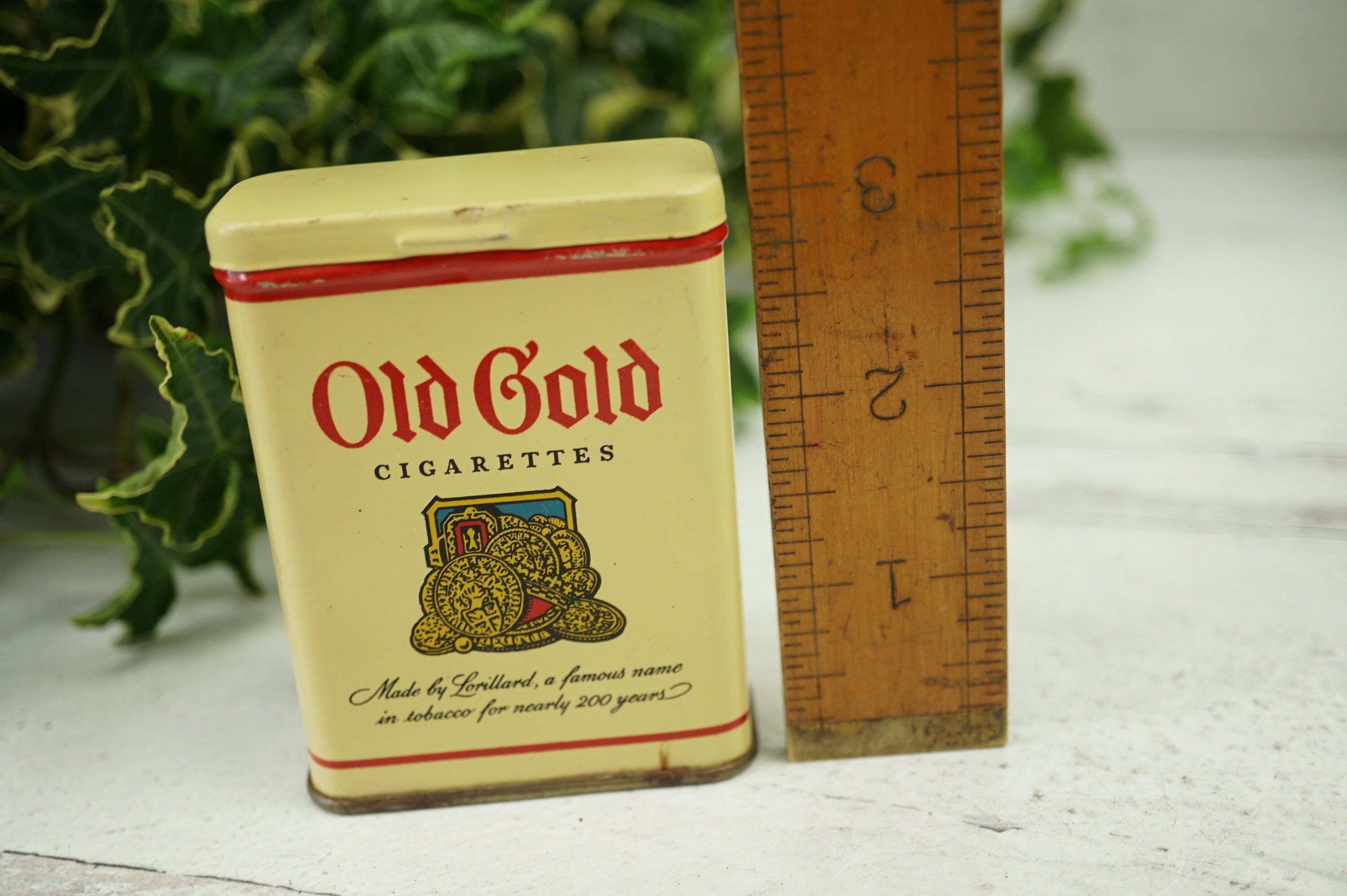 Old Gold Cigarette Vintage Tobacco Tin Mid Century | Etsy