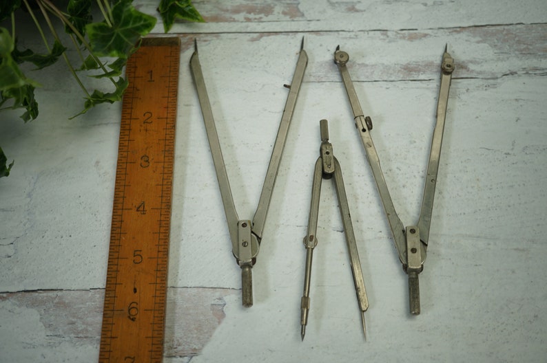Drawing Engineering Drafting Architect Scribe Circle Compass - Etsy
