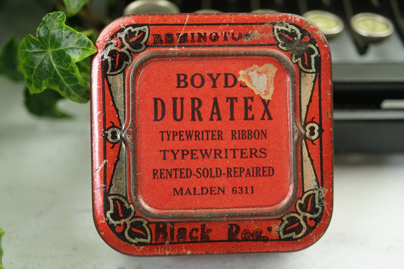 Typewriter Ribbon Tin Vintage / Travel Watercolor Palette / - Etsy