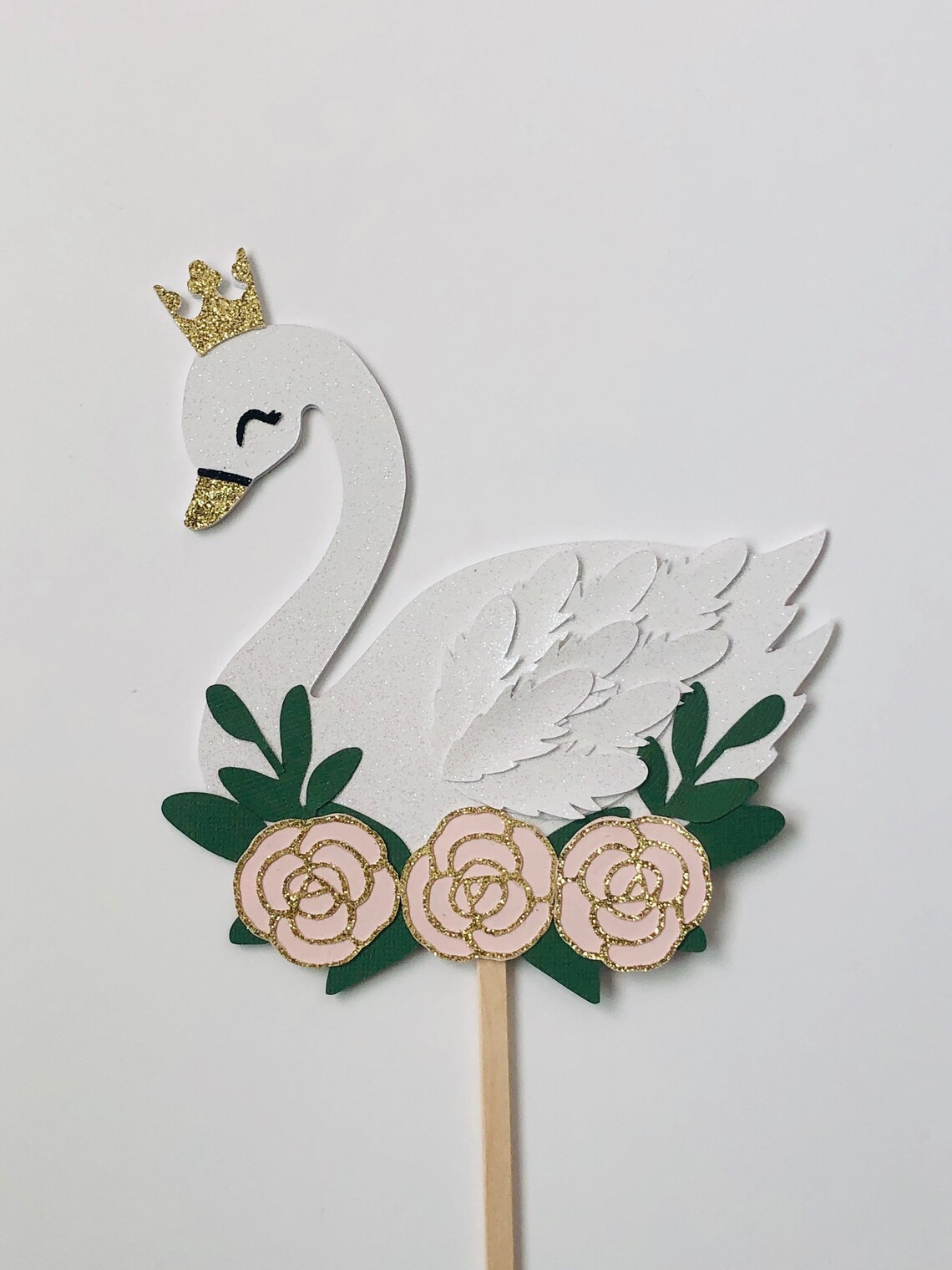 Swan Cake Topper Swan Birthday Decor - Etsy