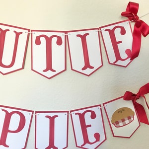 Cutie Pie Banner, Cherry Pie Banner, Apple Pie Banner, Picnic Birthday ...