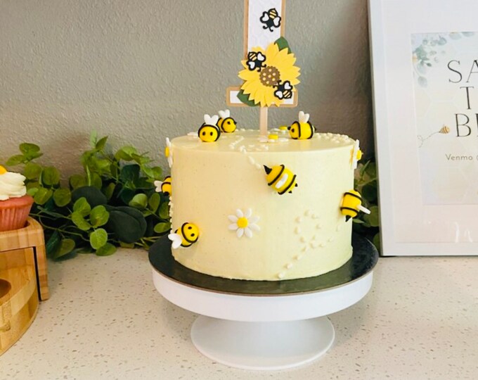 One Bee Cake Topper, Honey Bee Cake Topper, - Etsy
