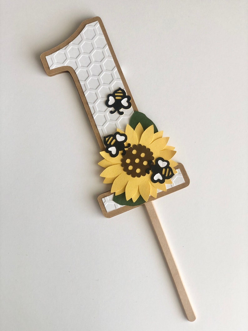 One Bee Cake Topper Honey Bee Cake Topper - Etsy