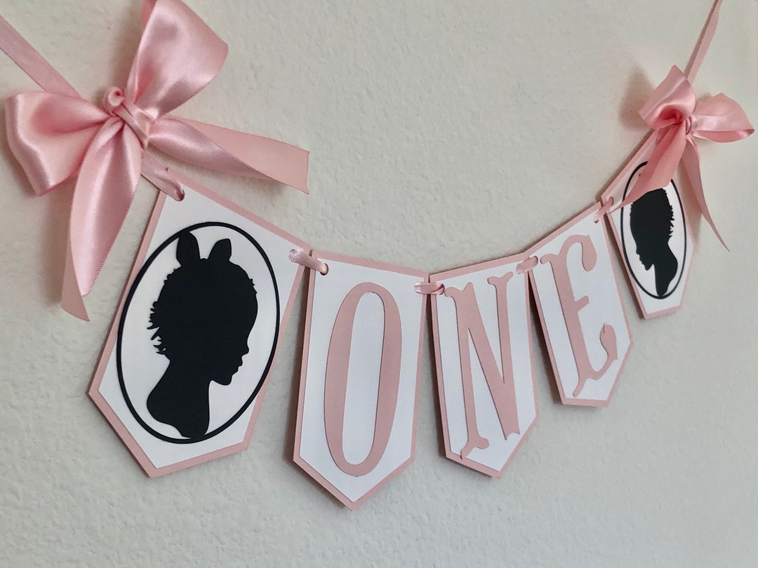 One Baby Girl Banner, Birthday Girl Banner, Preppy Girl Banner - Etsy