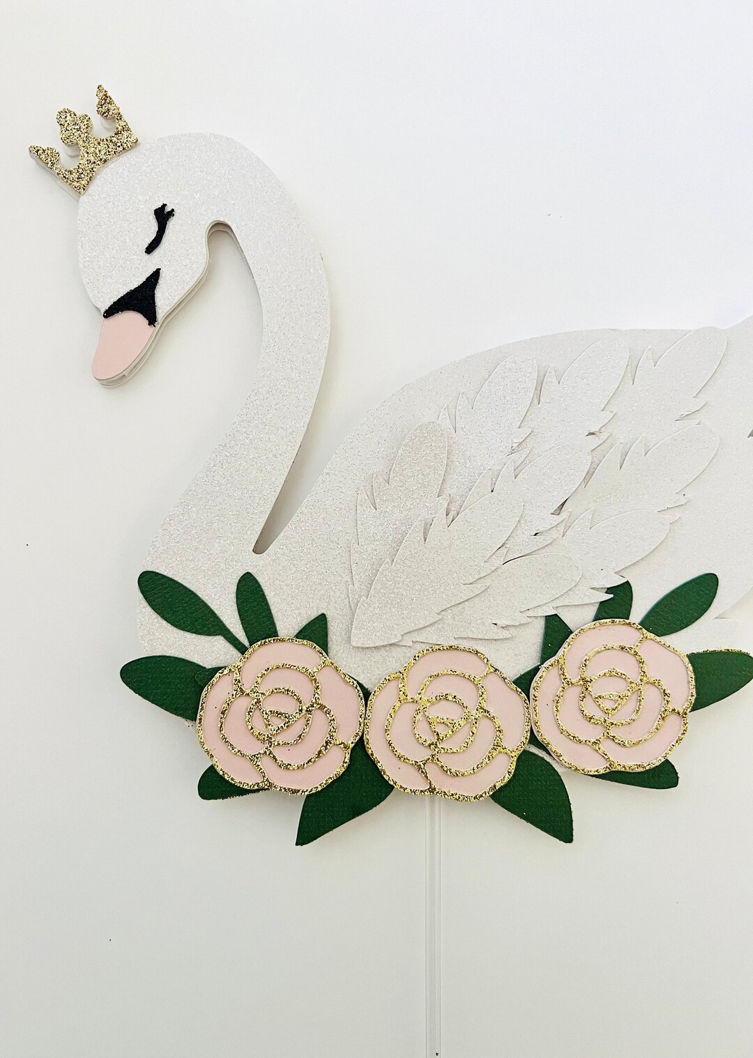 Swan Cake Topper, Swan Birthday Decor - Etsy