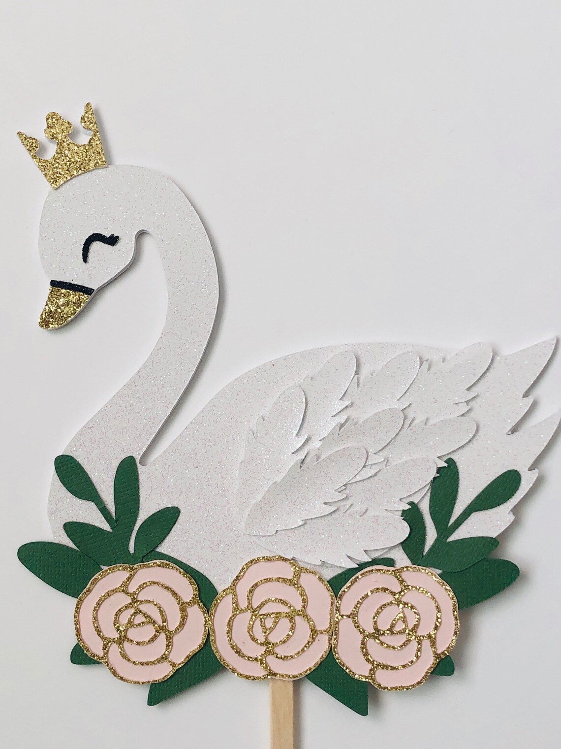 Swan Cake Topper Swan Birthday Decor | Etsy