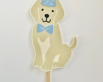Paw Print Cake Topper Dog Birthday Cake Topper Dogs First - Etsy