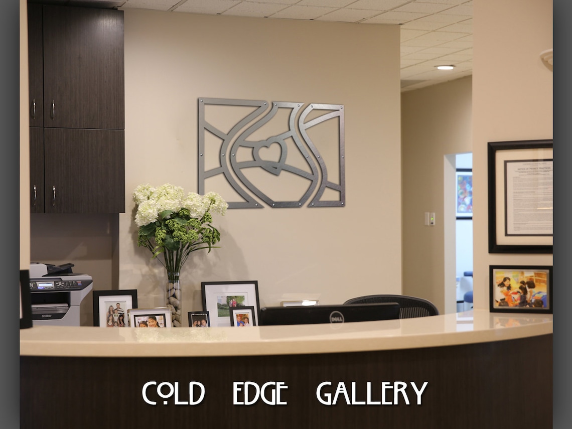 Medical Wall Art Cardio Office Art Metal Wall Art | Etsy